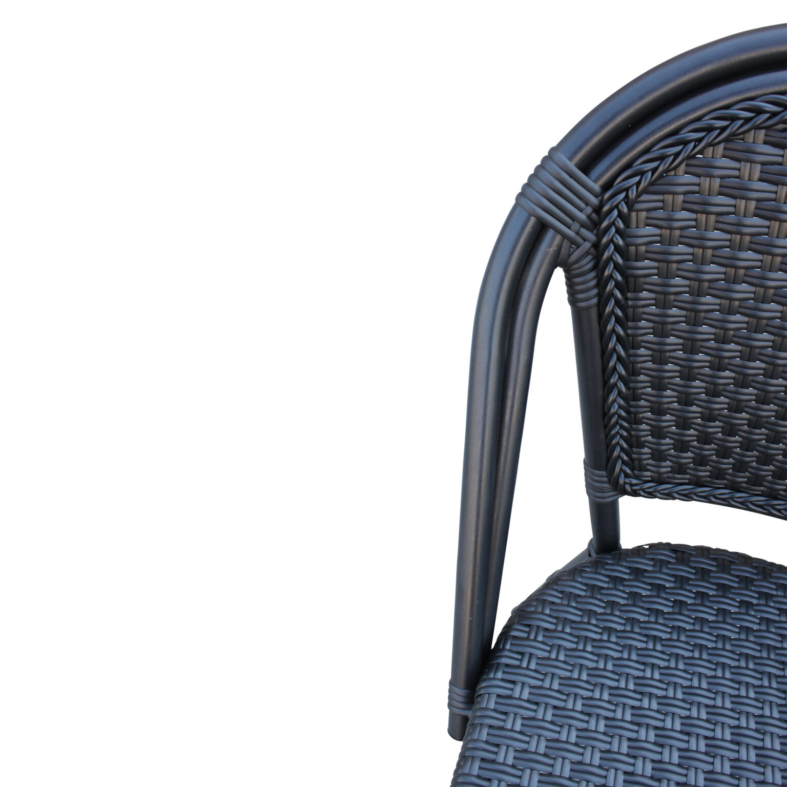 Paris udendørs cafestol - restaurantstol - Sort / sort