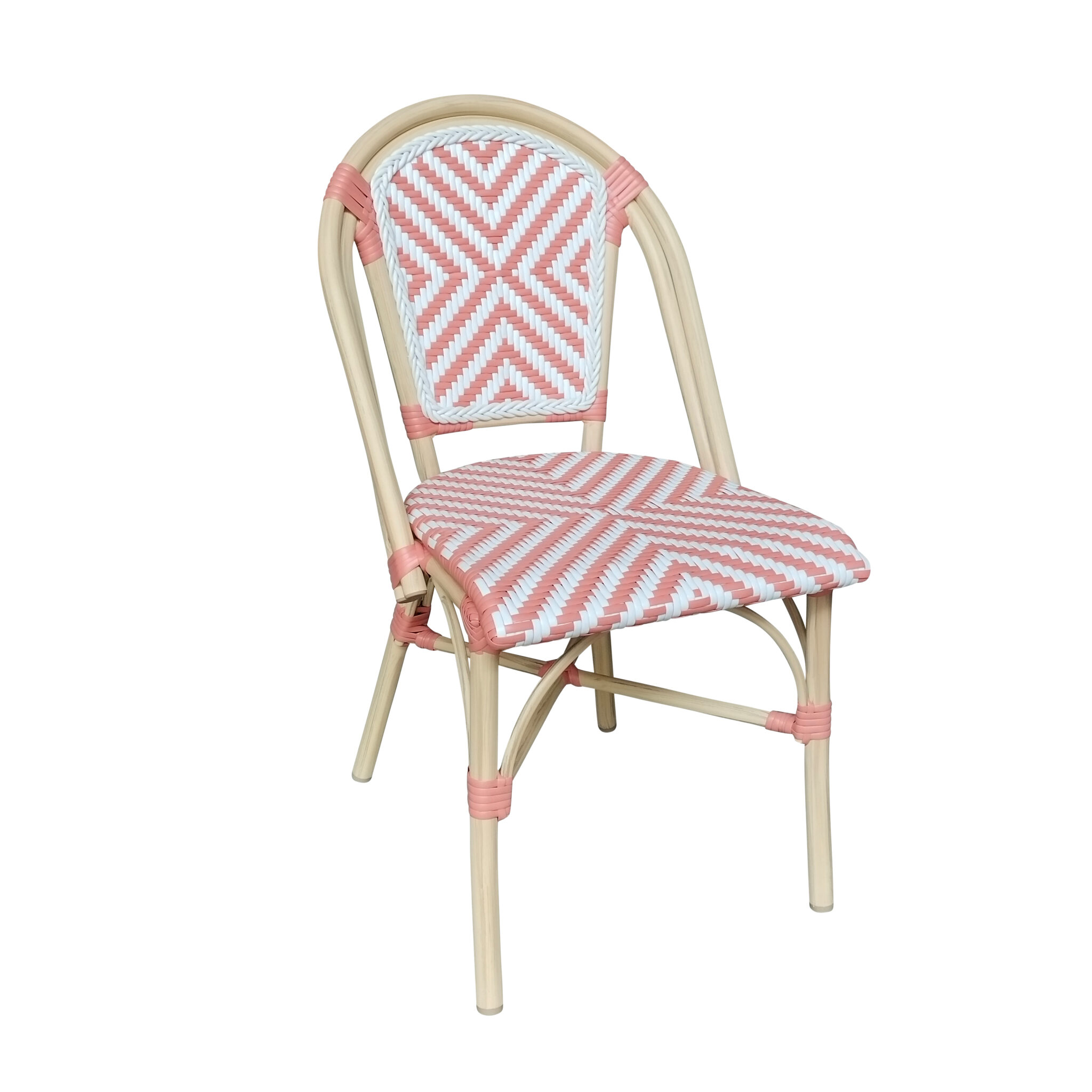 Paris udendørs cafestol - restaurantstol - Beige-pastel orange