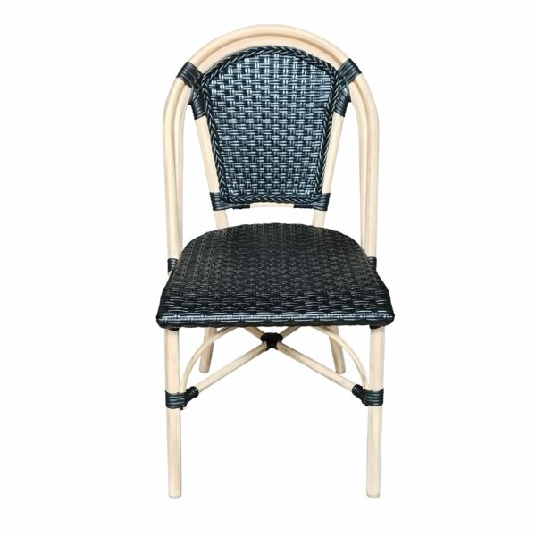 Paris udendørs cafestol - restaurantstol - Sort