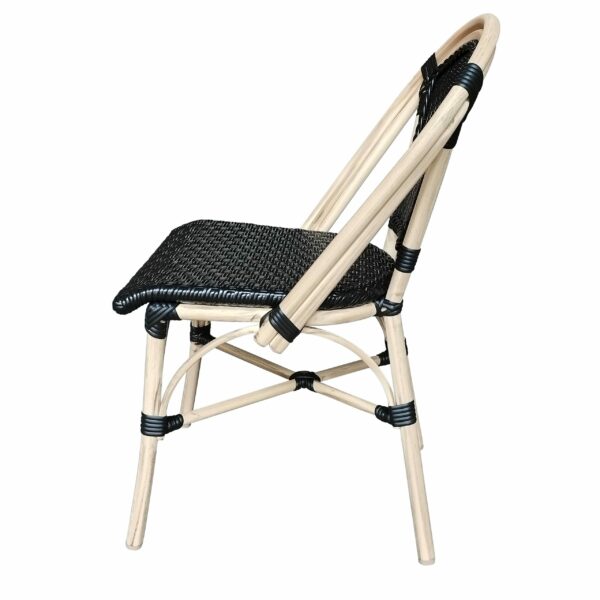 Paris udendørs cafestol - restaurantstol - Sort