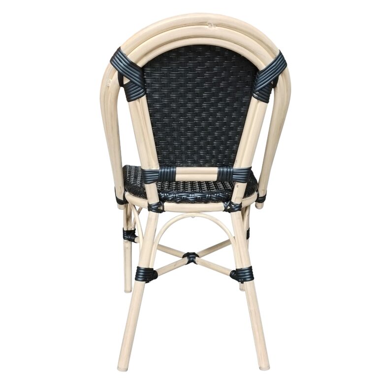 Paris udendørs cafestol - restaurantstol - Sort