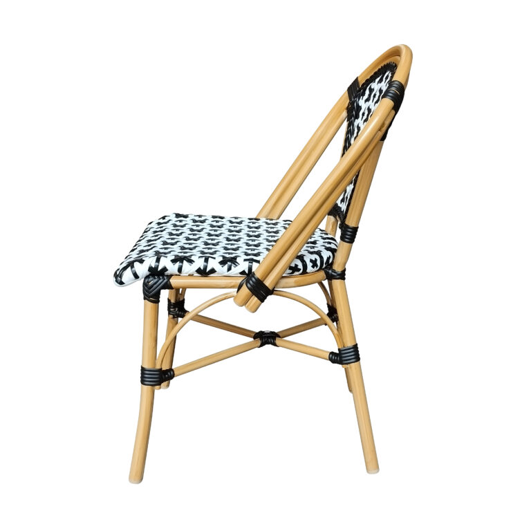 Paris udendørs cafestol - restaurantstol - blomst