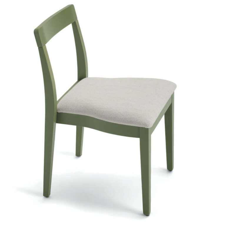 Mini stol - åben ryg - polstret sæde - stabelbar | Lobo Contract